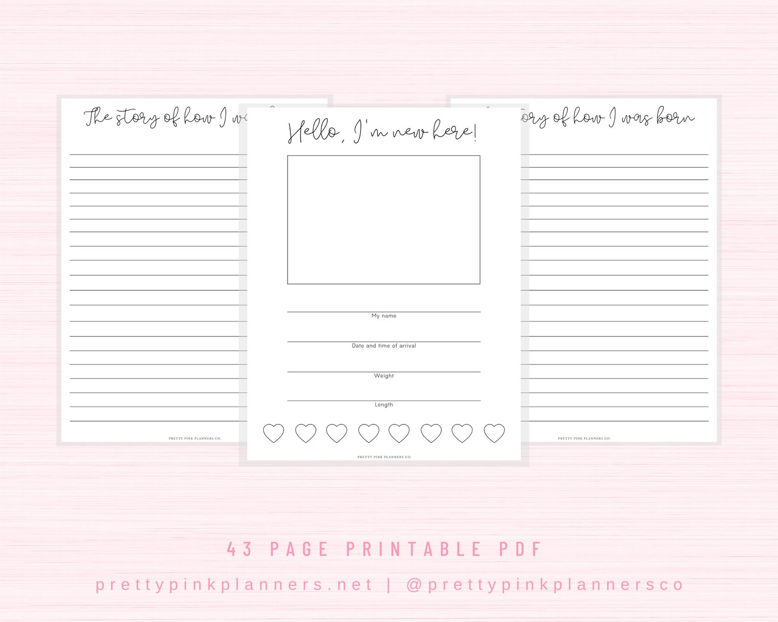 Baby Book Printable Baby Book Pages Baby Memory Book Baby - Etsy