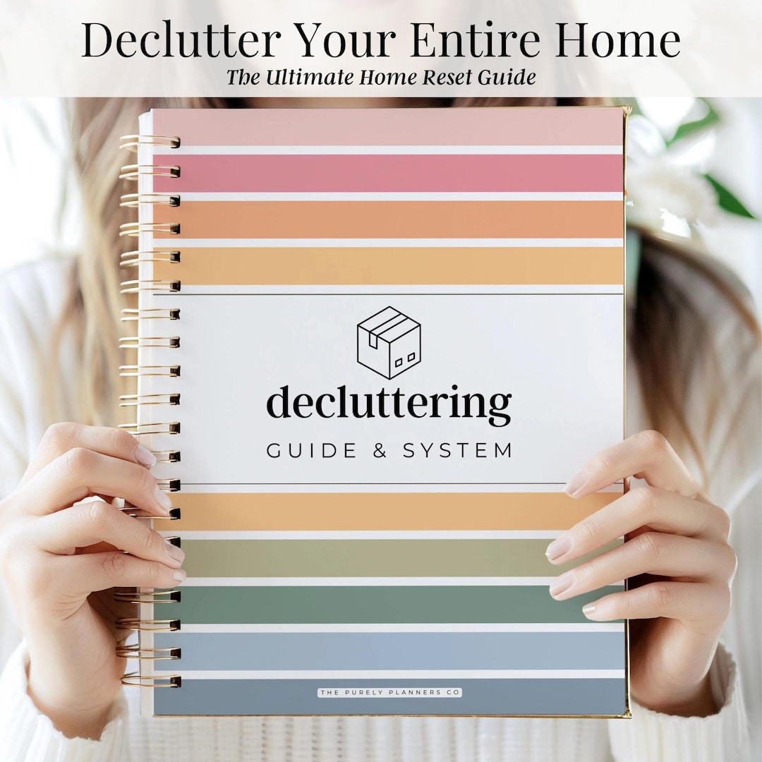 Declutter Worksheet Declutter Planner Insert Declutter Workbook Decluttering Tracker ...