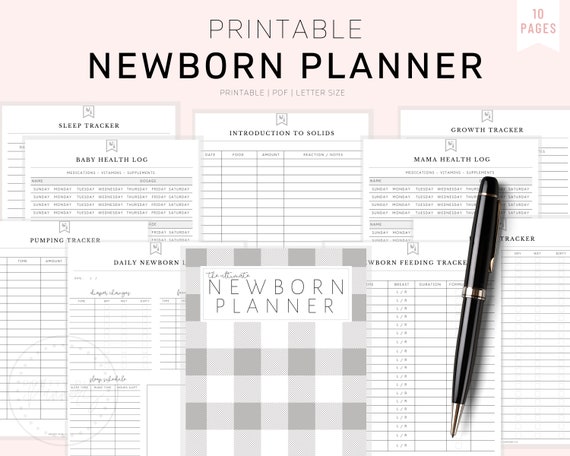 Newborn Planning Kit Baby Planner New Mom Planner Baby - Etsy