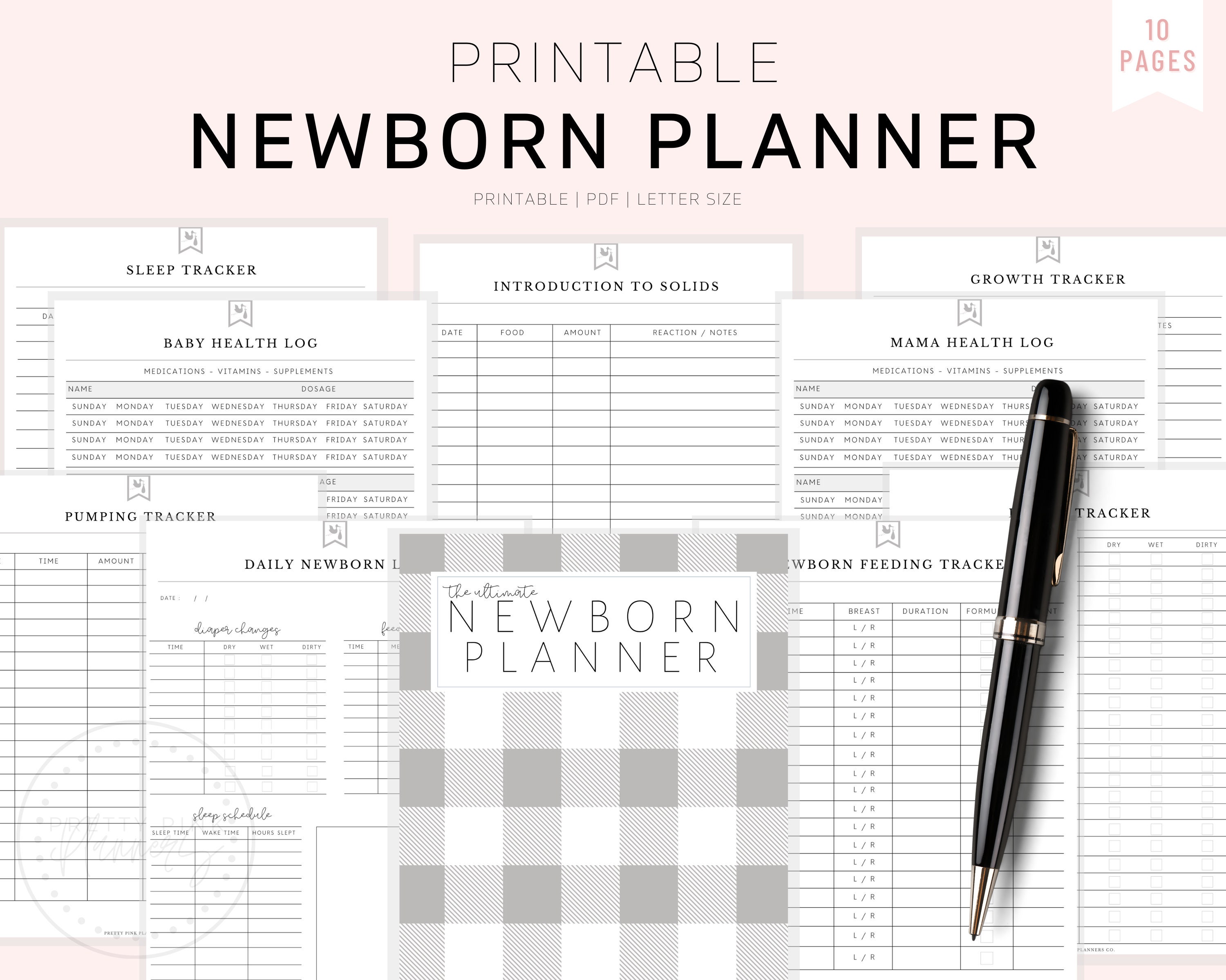Newborn Planning Kit Baby Planner New Mom Planner Baby - Etsy