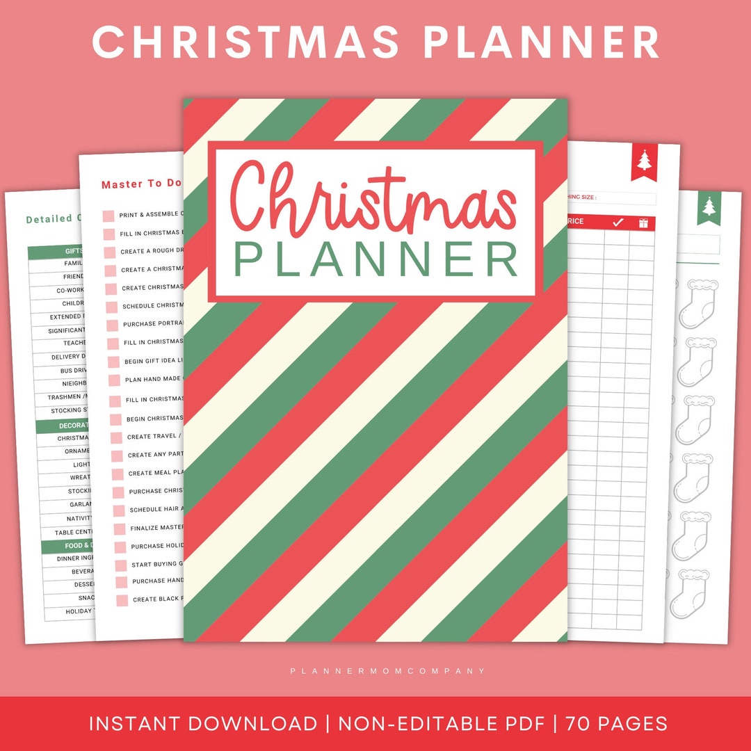 Ultimate Christmas Planner Printable, Christmas Gift Tracker, Christmas ...