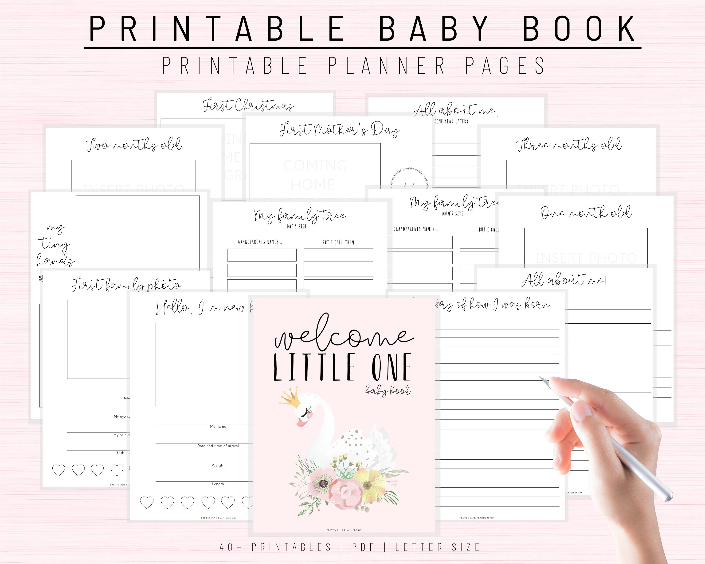 Baby Book Printable Baby Book Pages Baby Memory Book Baby | Etsy