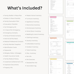 Just in Case Binder Printable, Just in Case Emergency Binder, the ...