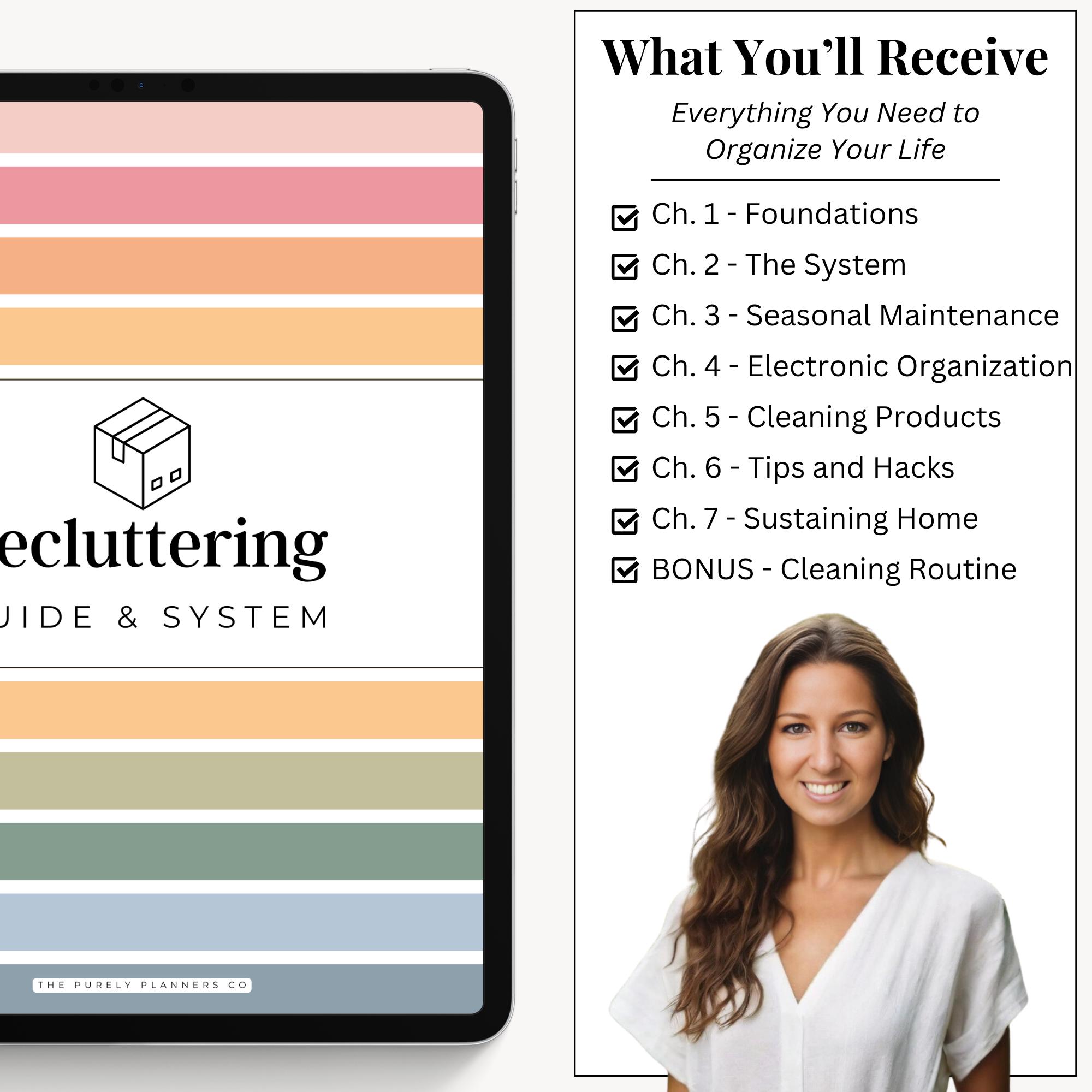 Declutter Worksheet Declutter Planner Insert Declutter Workbook ...