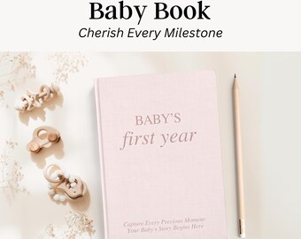 Baby Book, Printable Baby Book Pages, Baby Memory Book, Baby Book First ...