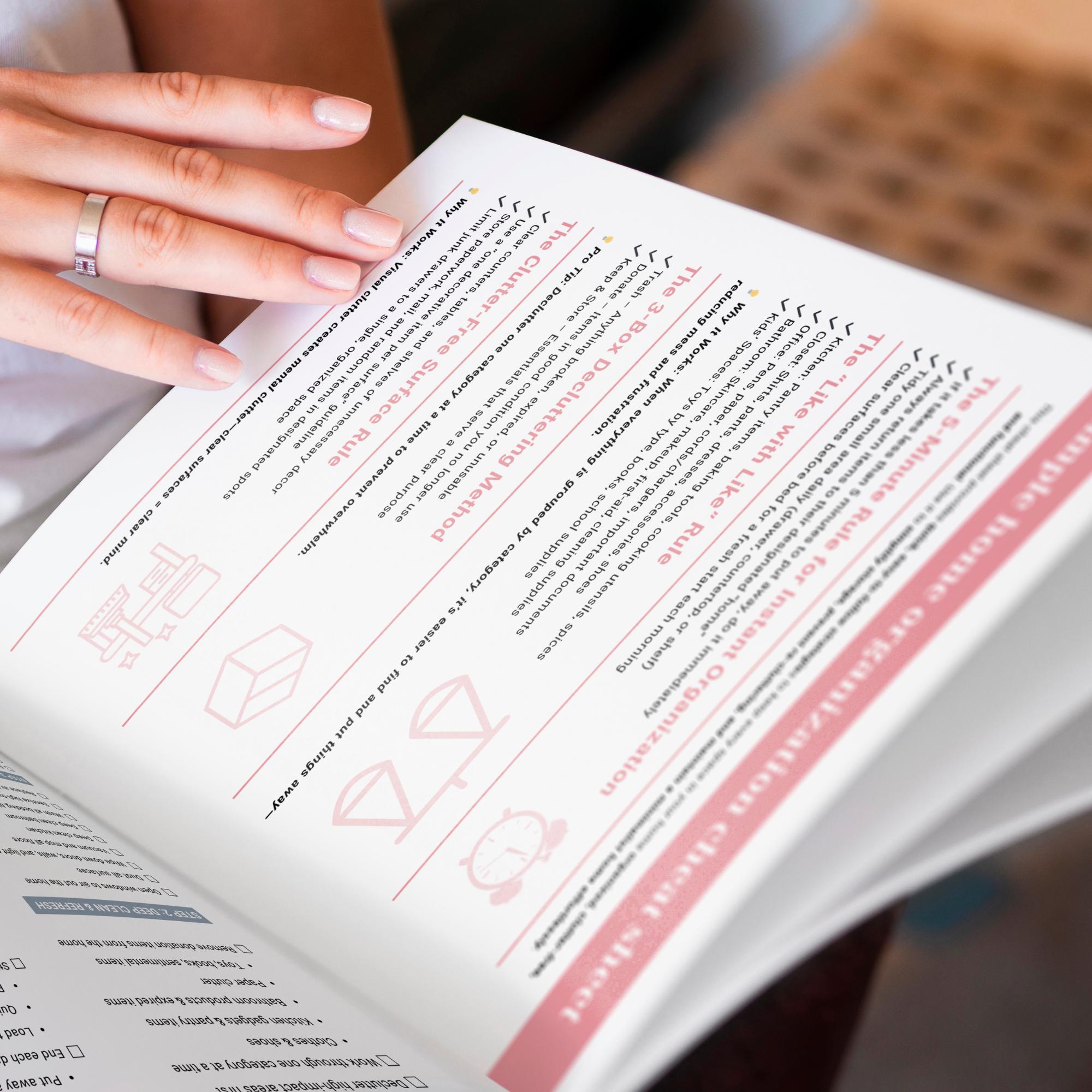 Declutter Worksheet Declutter Planner Insert Declutter Workbook ...