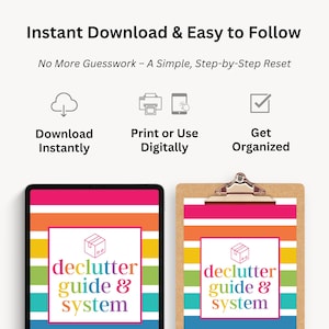 Declutter Ebook, Declutter Plan, Decluttering Cleaning Planner, Declutter Challenge, Declutter ...