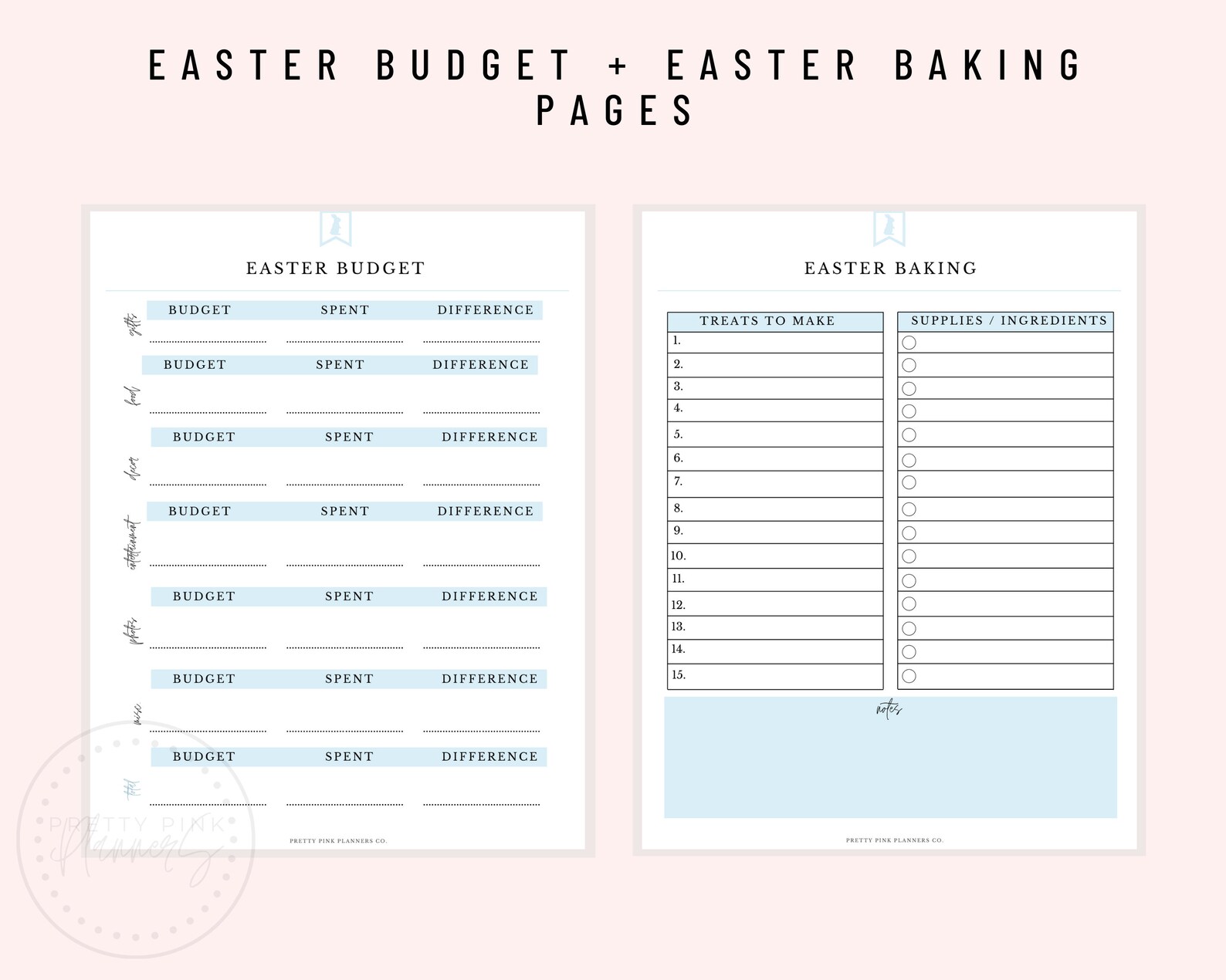 Easter Planner Spring Planner Easter Organizer Easter - Etsy