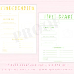Kids Keepsake Journal, Printable Birthday Interview Questions for ...