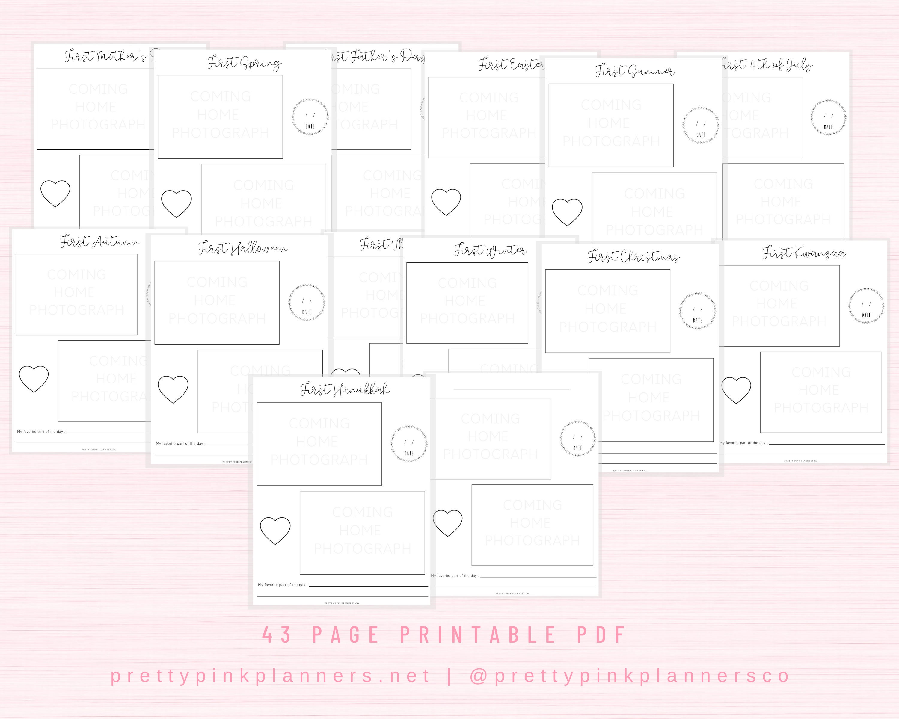 Baby Book Printable Baby Book Pages Baby Memory Book Baby | Etsy Canada