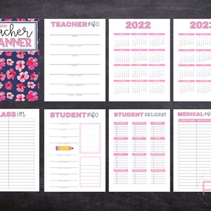 Teacher Planner 2022-2023 Lesson Planner Printable Academic | Etsy