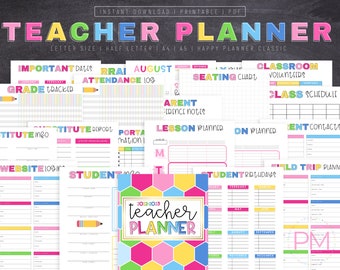 Teacher Planner 2022-2023 Lesson Planner Printable Academic | Etsy
