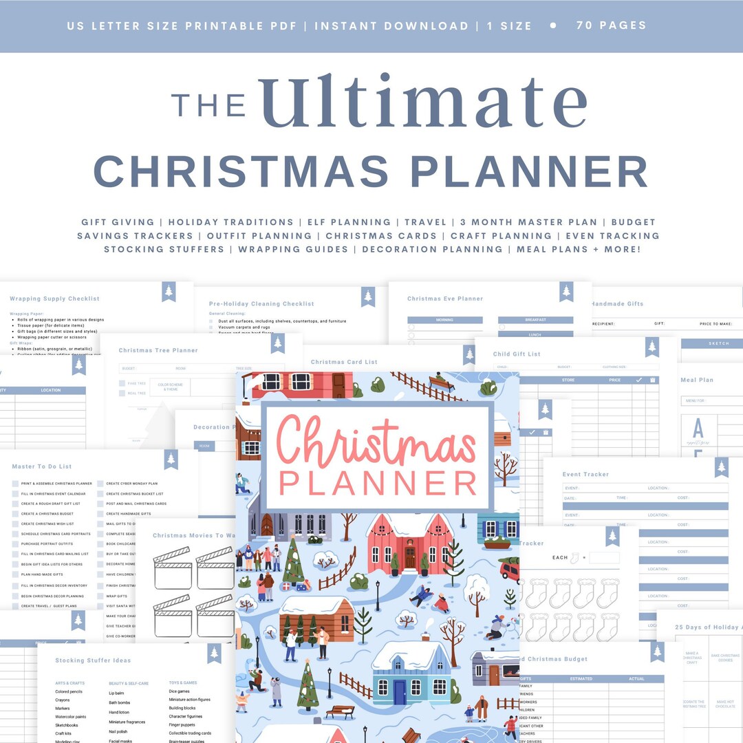 Ultimate Christmas Planner Printable, Christmas Gift Tracker, Christmas ...