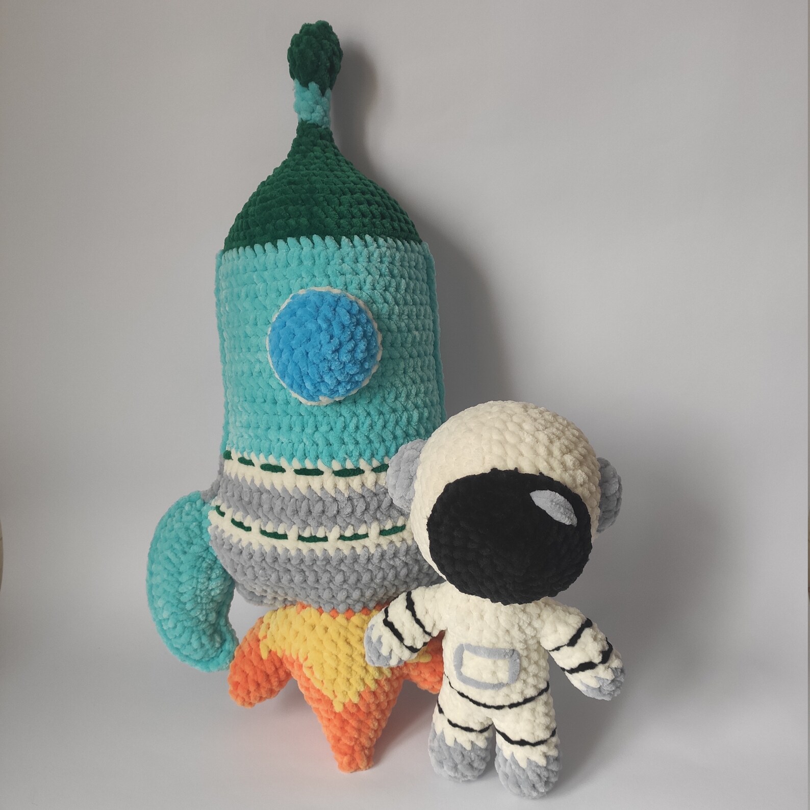 Crochet Rocket and Astronaut Toys Plush Stuffed Crochet Toys - Etsy