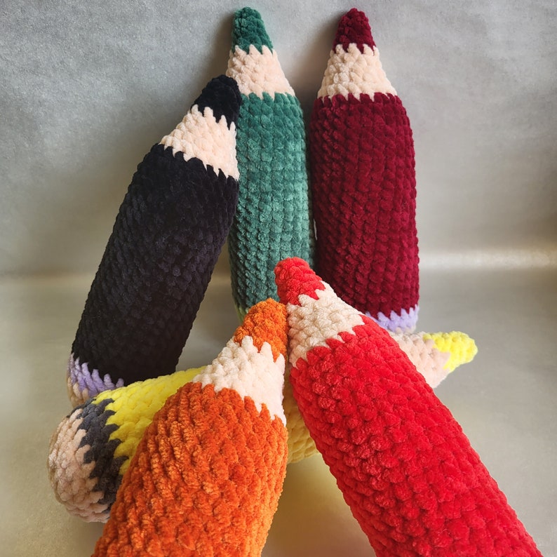 Montessori Plush Toy Kidcore Crayons Toddler Plush Decor Amigurumi ...