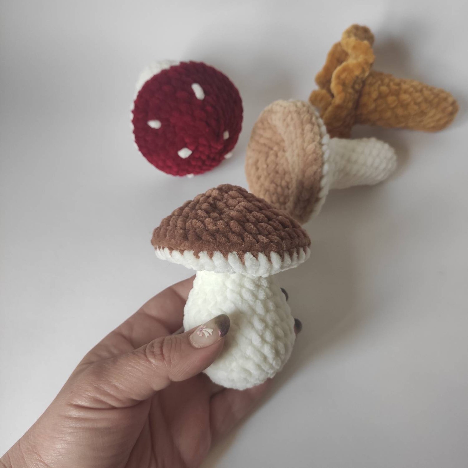 Mushroom Cottagecore Decor Crochet Mushroom Set Goblincore Etsy