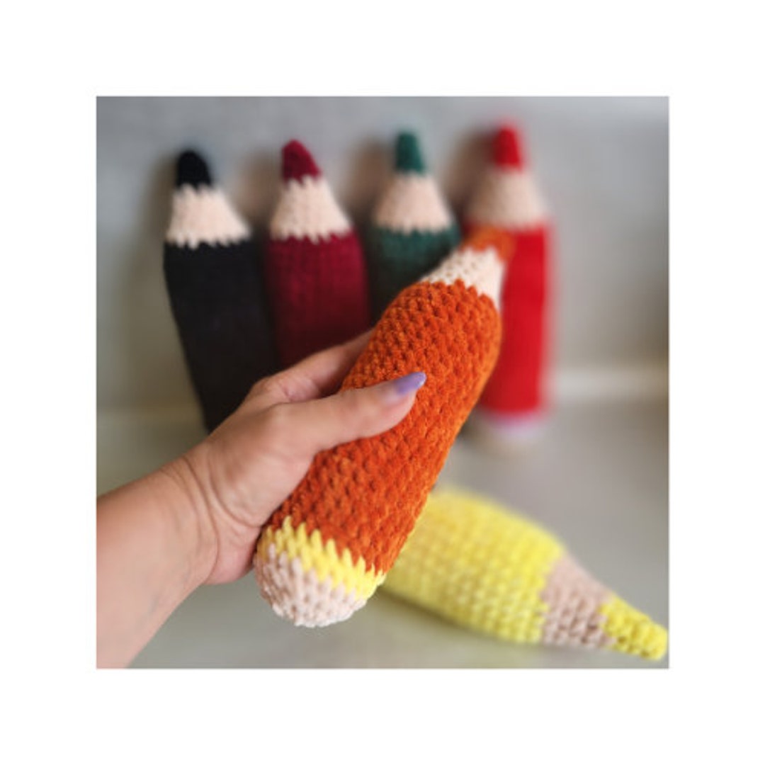 Montessori Plush Toy Kidcore Crayons Toddler Plush Decor Amigurumi ...