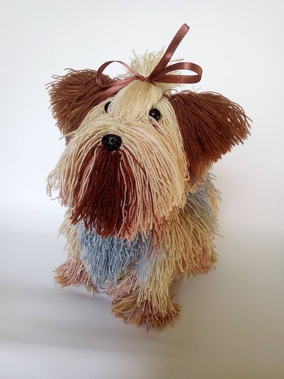 Yorkie Yorkshire Terrier crocheted dog an original gift for - Etsy France