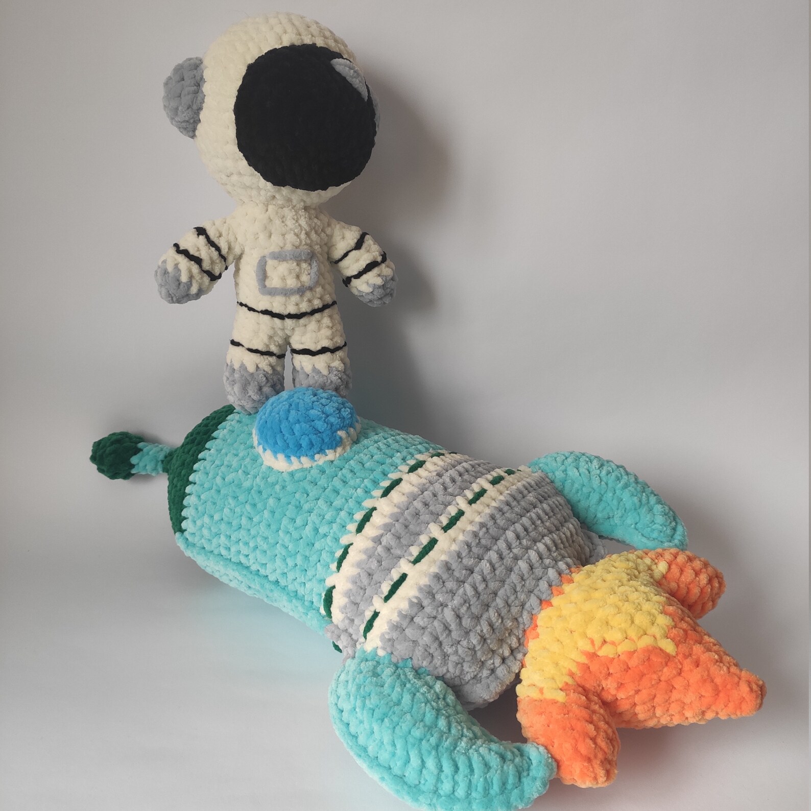 Crochet Rocket and Astronaut Toys Plush Stuffed Crochet Toys - Etsy