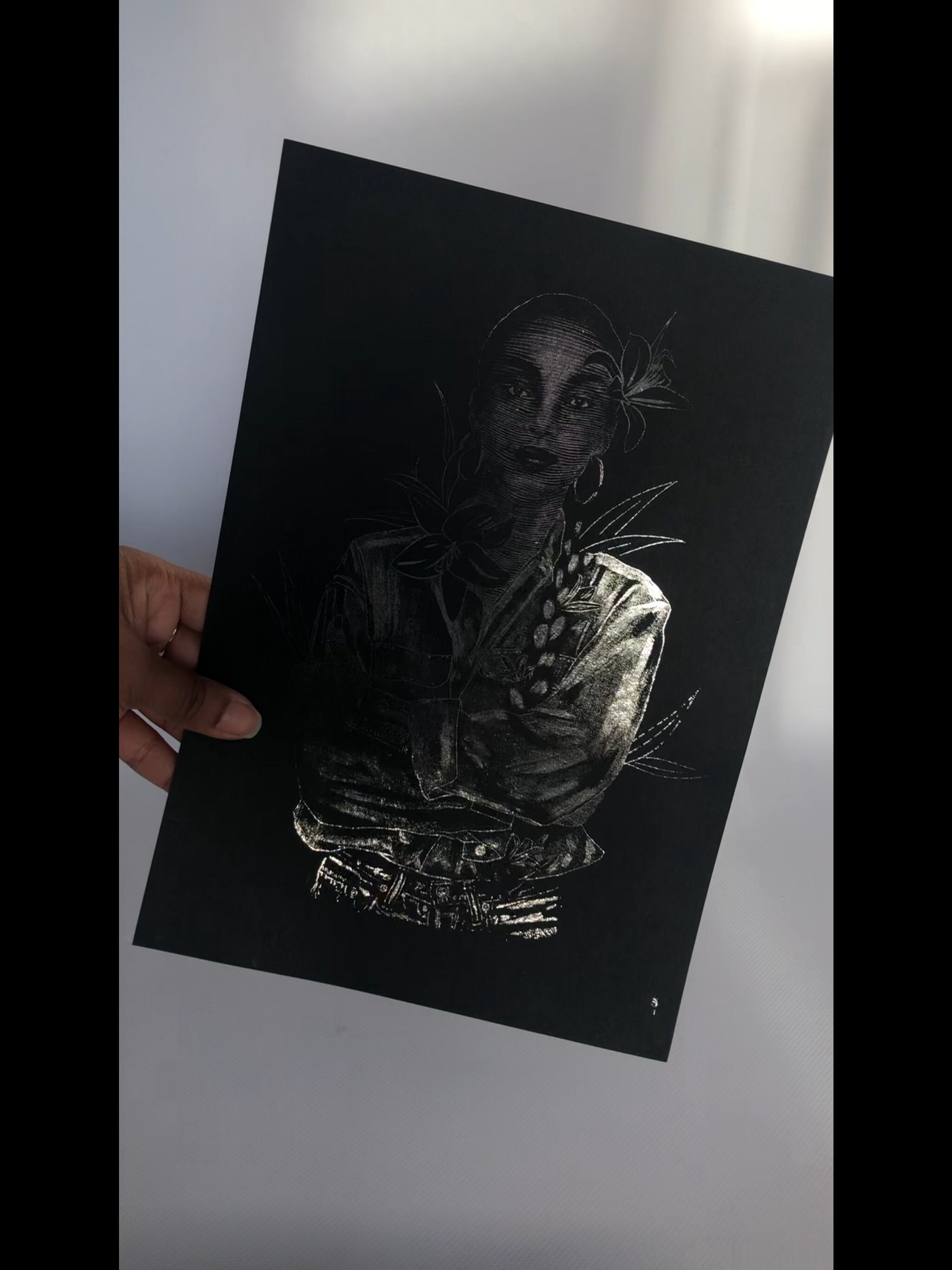 Portrait of Sade Foil Print Portrait Art Smooth Operator the - Etsy