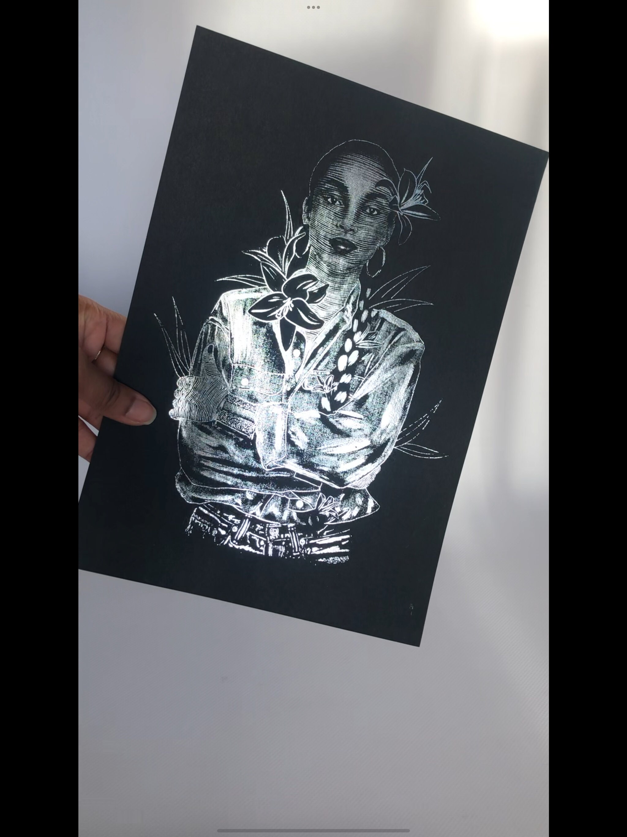 Portrait of Sade Foil Print Portrait Art Smooth Operator the - Etsy