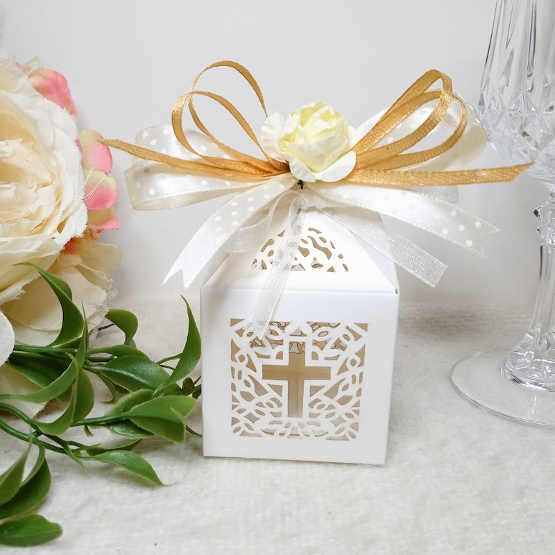 First Communion Favor Boxes - Etsy