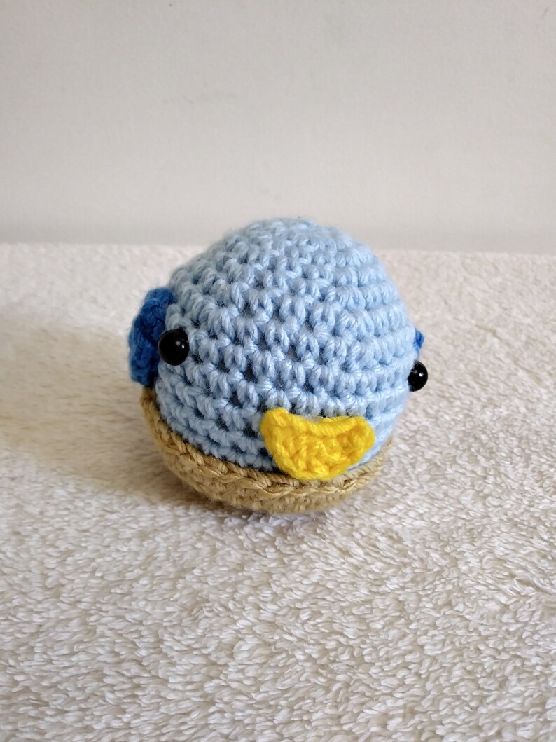 Amigurumi Little Bird. Crochet Blue Bird. Kawaii Toy. Stuffed Toy. Baby ...
