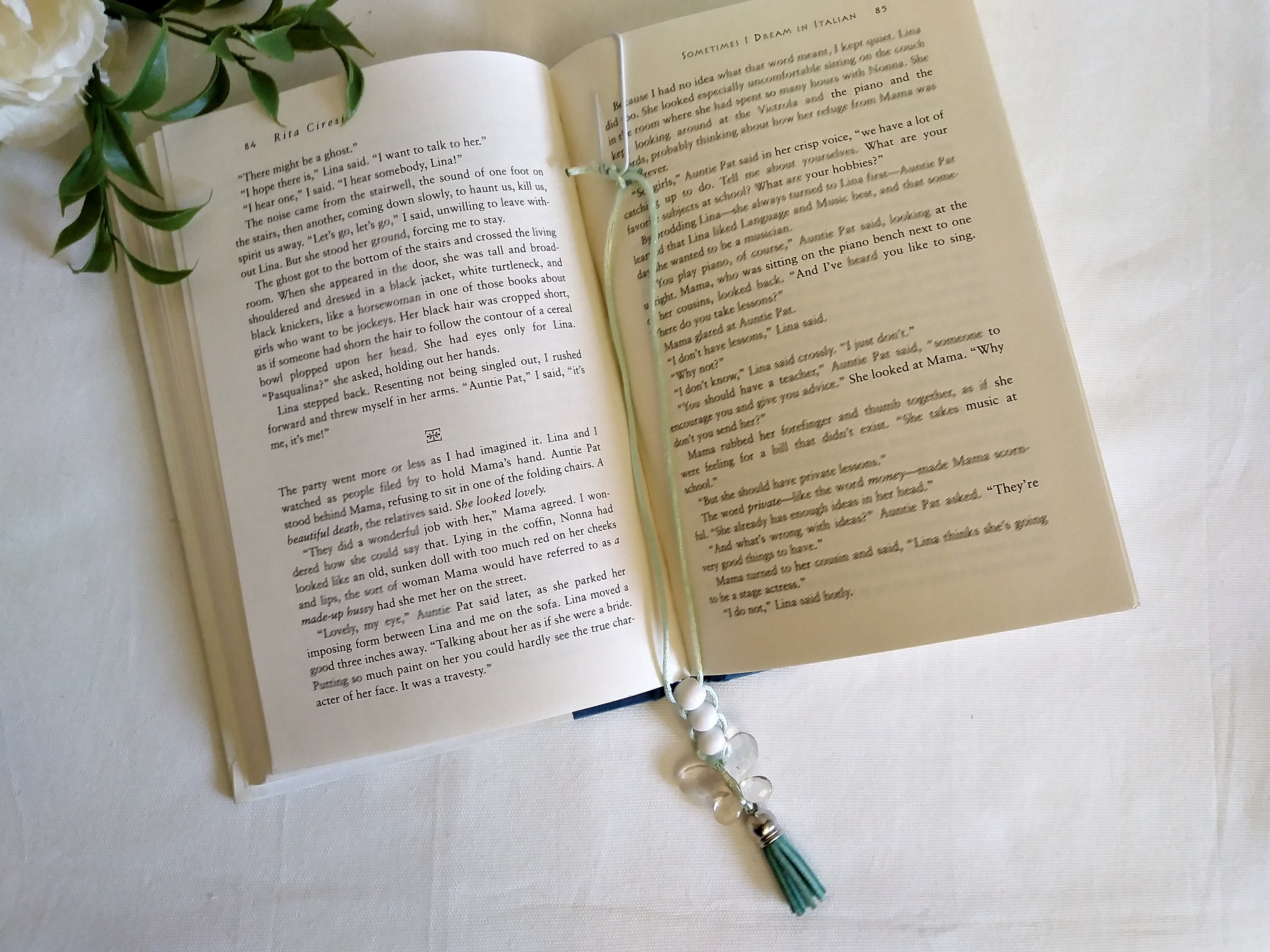 Handmade beaded tassel bookmark. woman bookmark booklover | Etsy