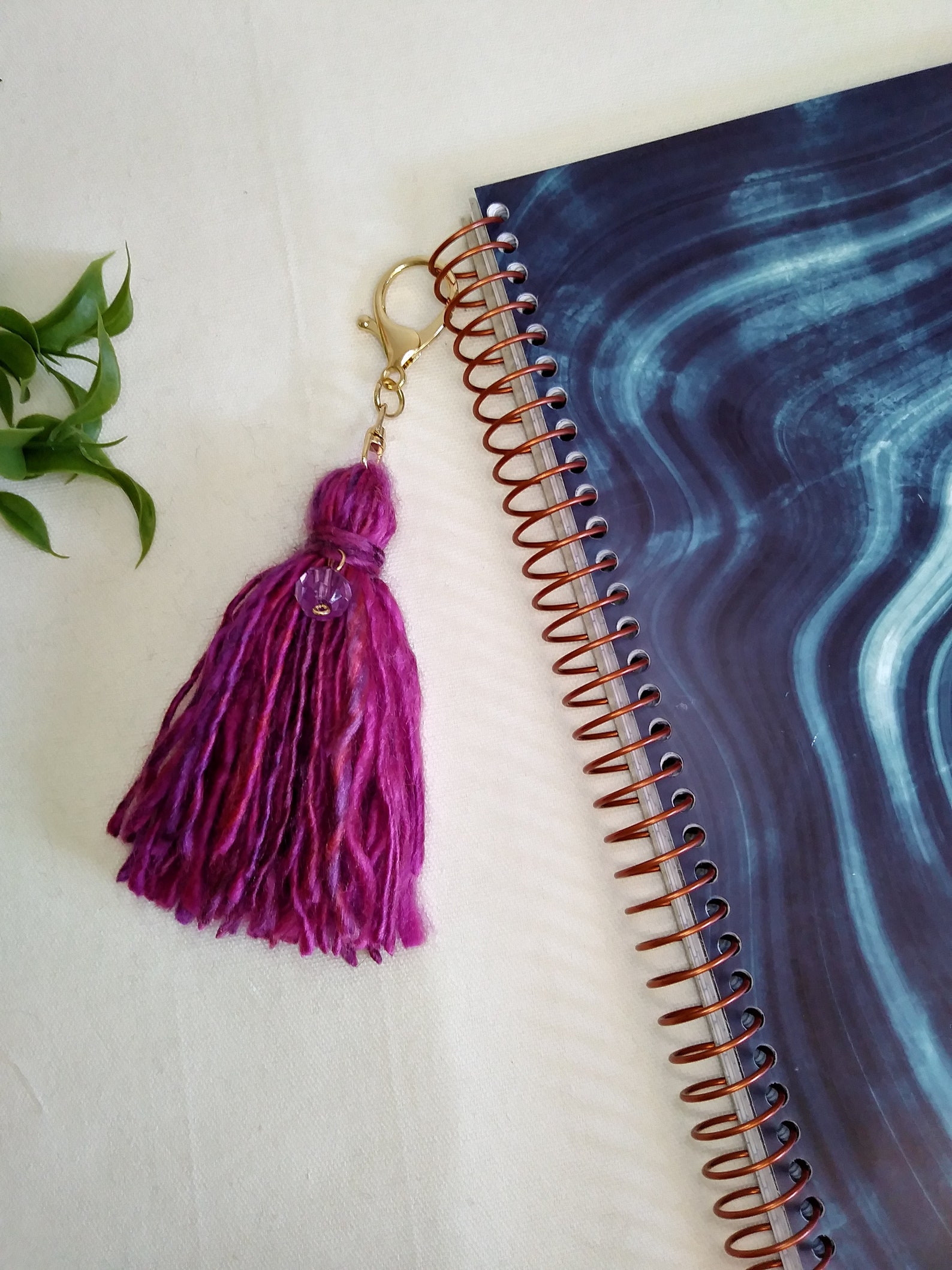 Boho Wool Tassel Bag Charm. Tassel Keychain. Tassel Planner - Etsy