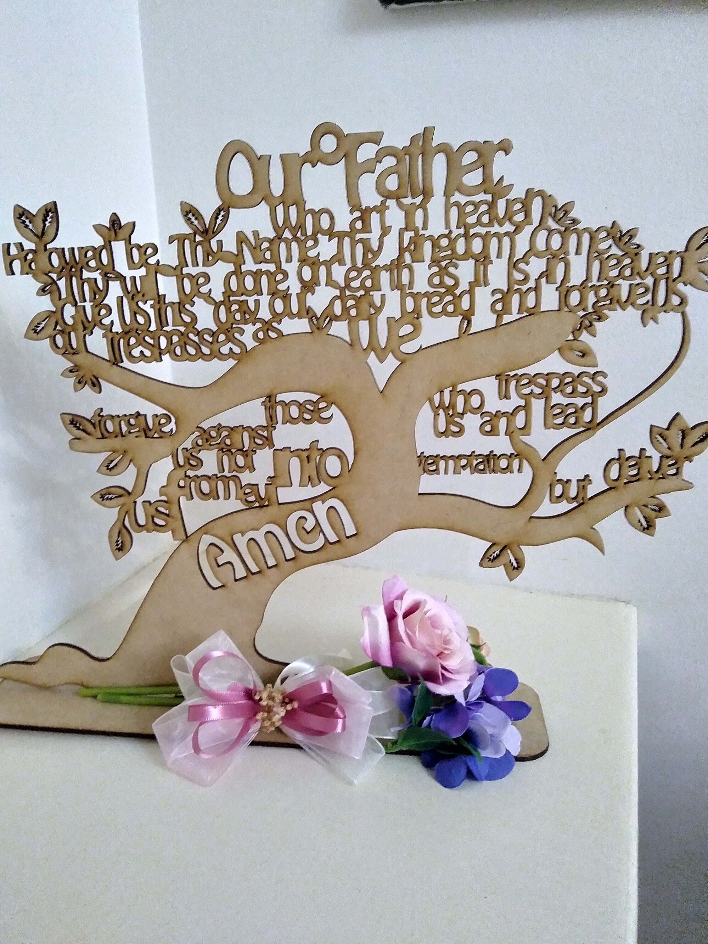 Our Father Prayer Tree. Lord's Prayer. First Communion | Etsy