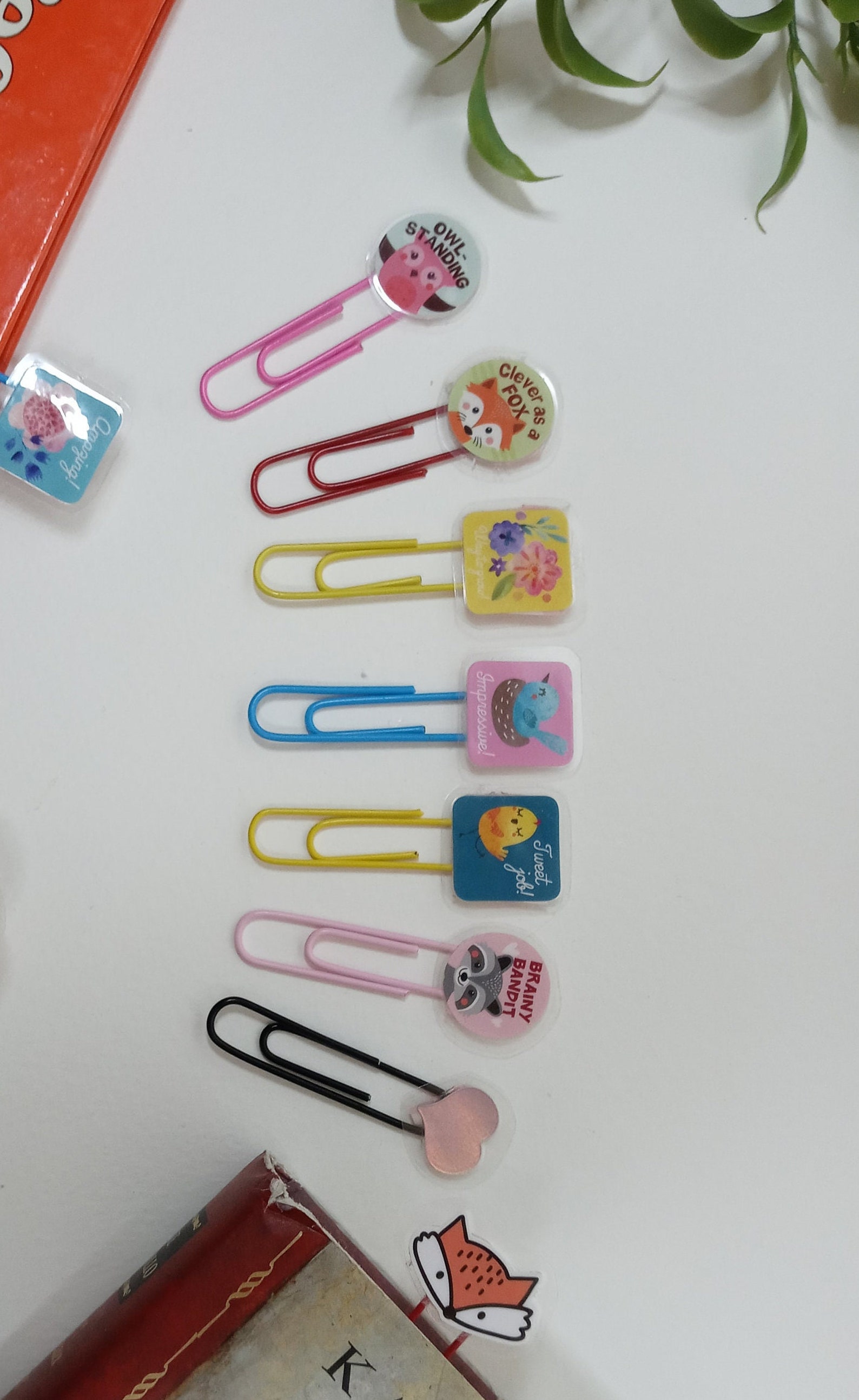 Sticker Paper Clips - Etsy