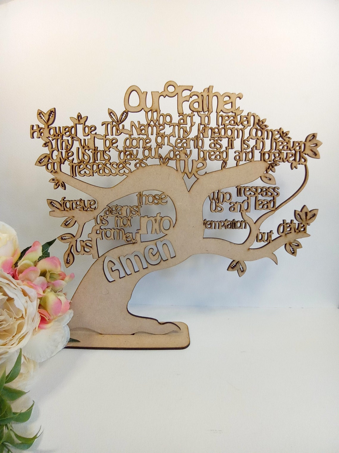 Our Father Prayer Tree. Lord's Prayer. First Communion | Etsy