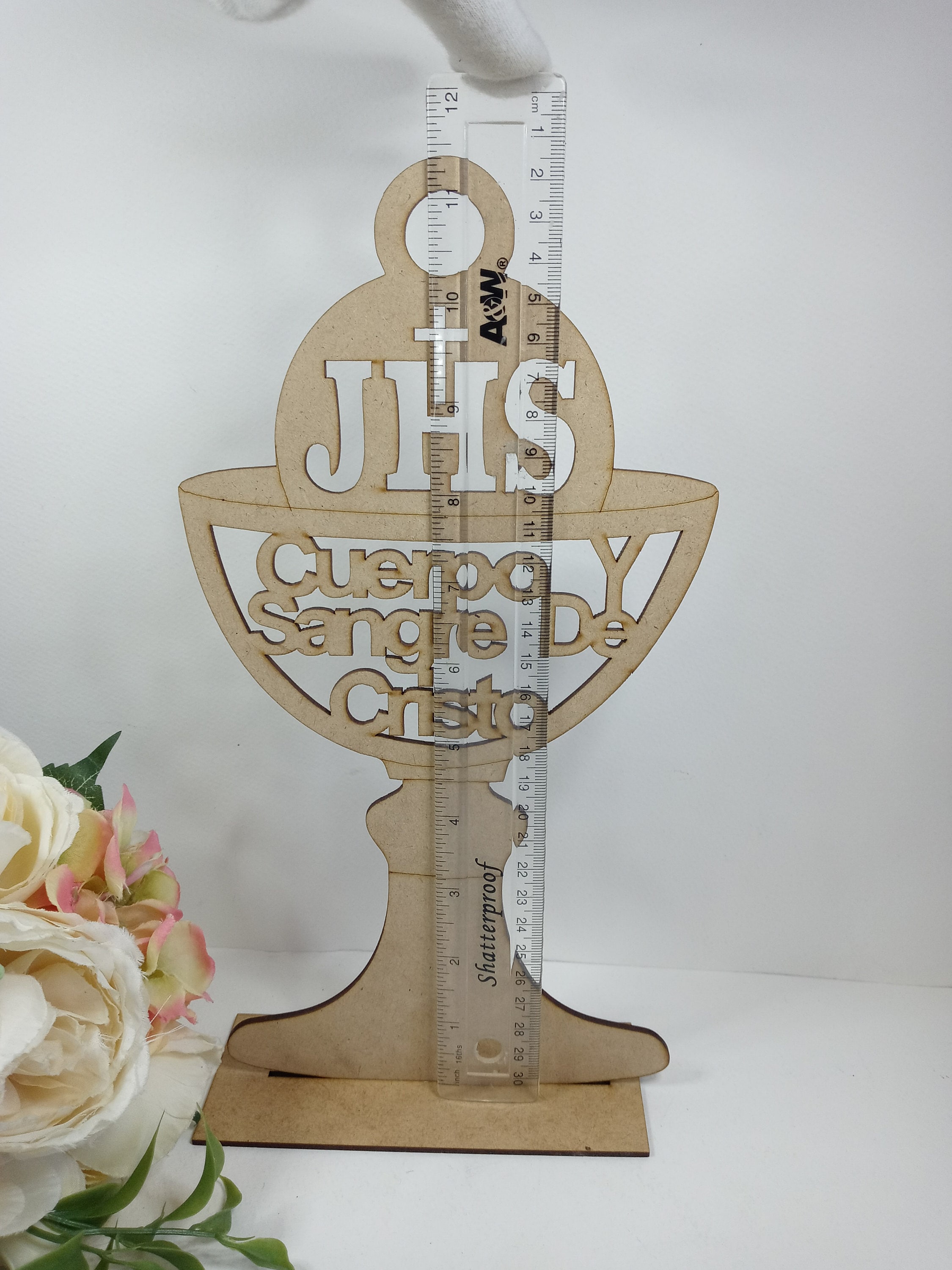 Holy Chalice Cake Topper. Wooden Holy Grail First Communion Cake Topper ...