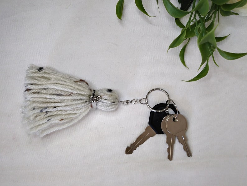Handmade Tassel Bag Charm. Tassel Keychain. Tassel Planner Charm ...