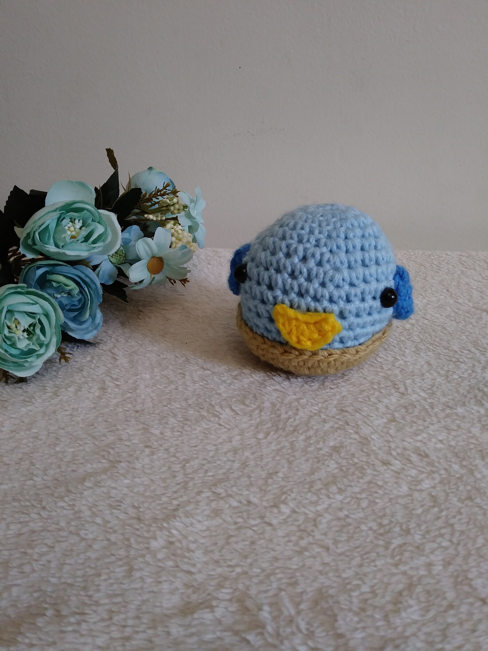Amigurumi Little Bird. Crochet Blue Bird. Kawaii Toy. Stuffed Toy. Baby ...