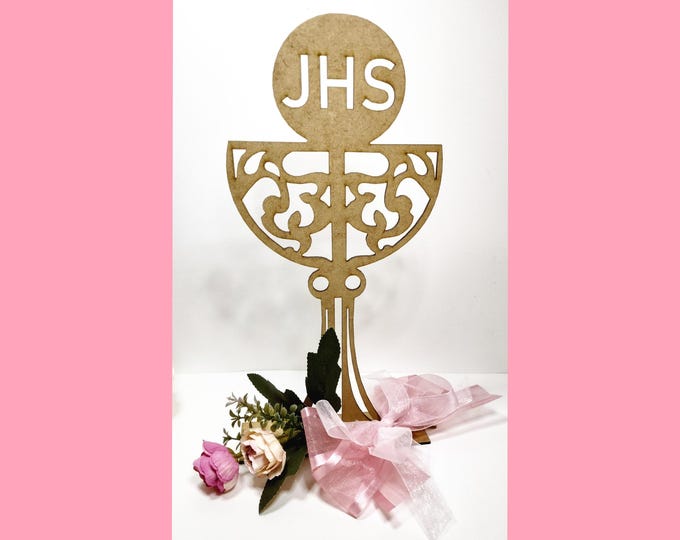 Holy Chalice First Holy Communion. Wooden Grial First Holy Communion ...