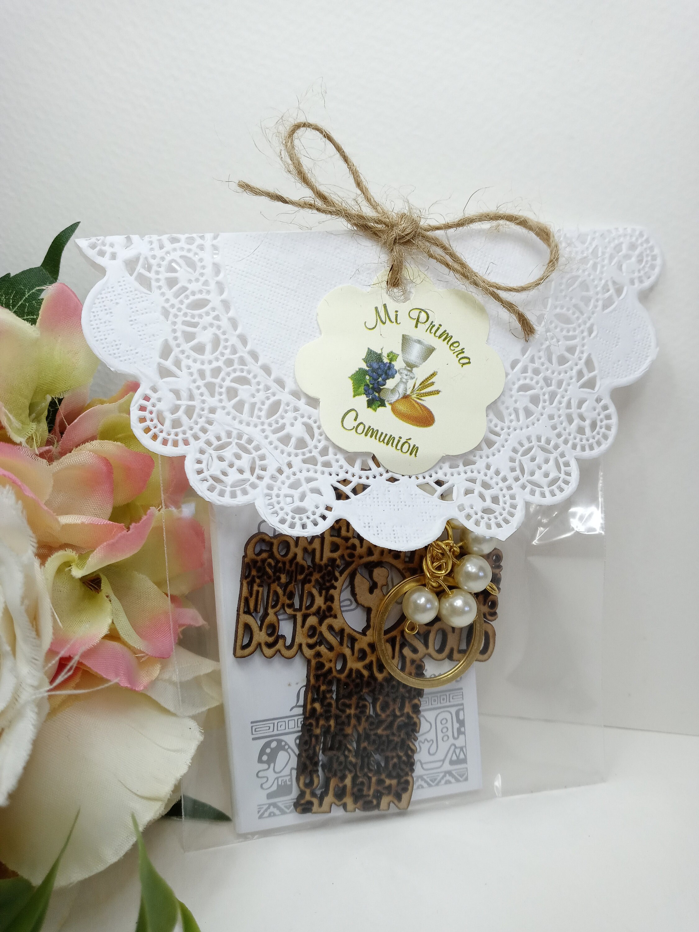 Cross Keychain Party Favors. Guardian Angel Prayer Keychain - Etsy