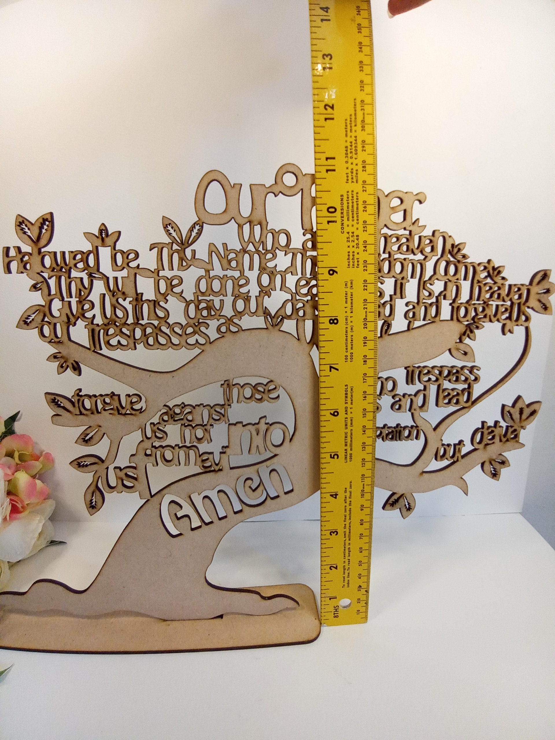 Our Father Prayer Tree. Lord's Prayer. First Communion Centerpiece ...