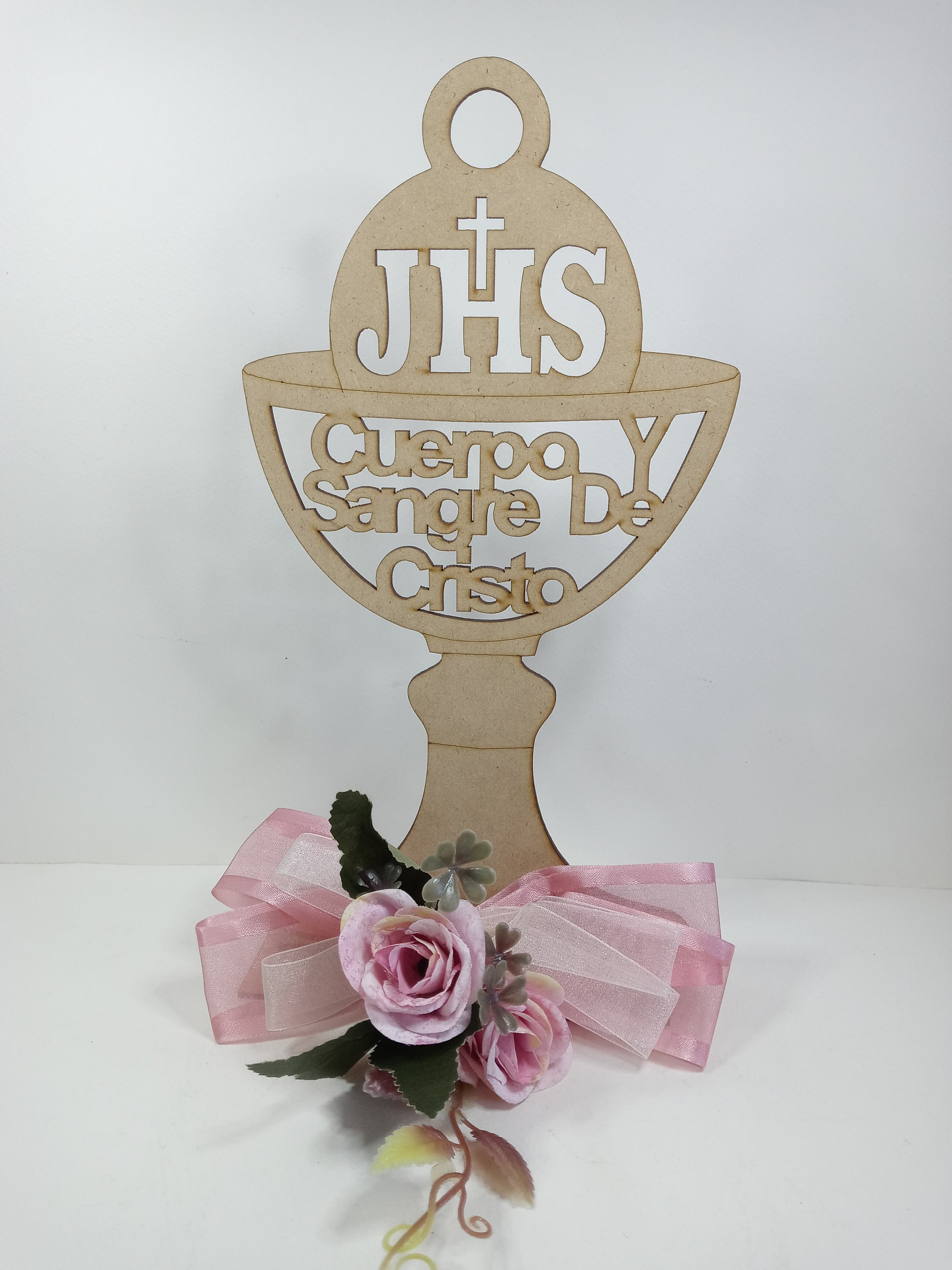 Holy Chalice Cake Topper. Wooden Holy Grail First Communion Cake Topper ...