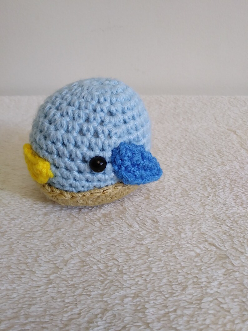 Amigurumi Little Bird. Crochet Blue Bird. Kawaii Toy. Stuffed Toy. Baby ...