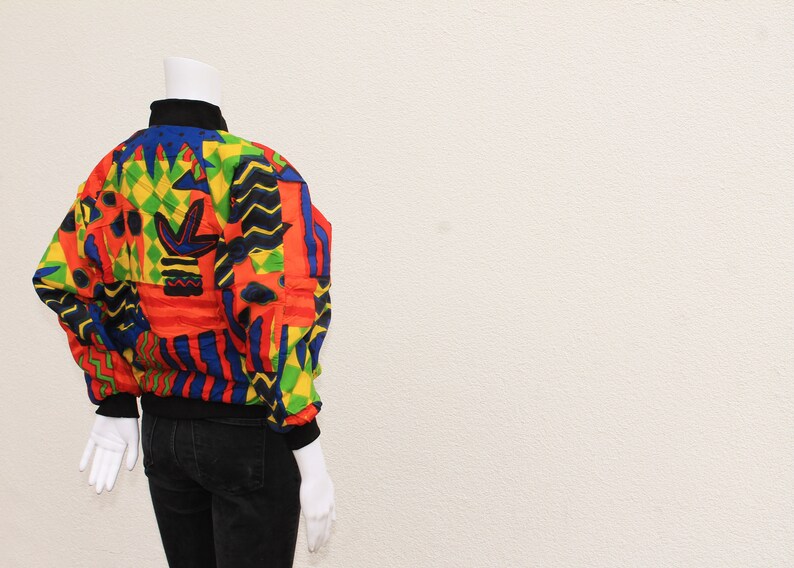 90s Colorfull Vintage Jacket / Bunte Fledermausjacke Aus Den 90ern ...