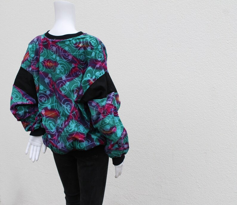 Vintage Reversible Batik Pullover / 90s Chic Batik Turn-around Slipover ...