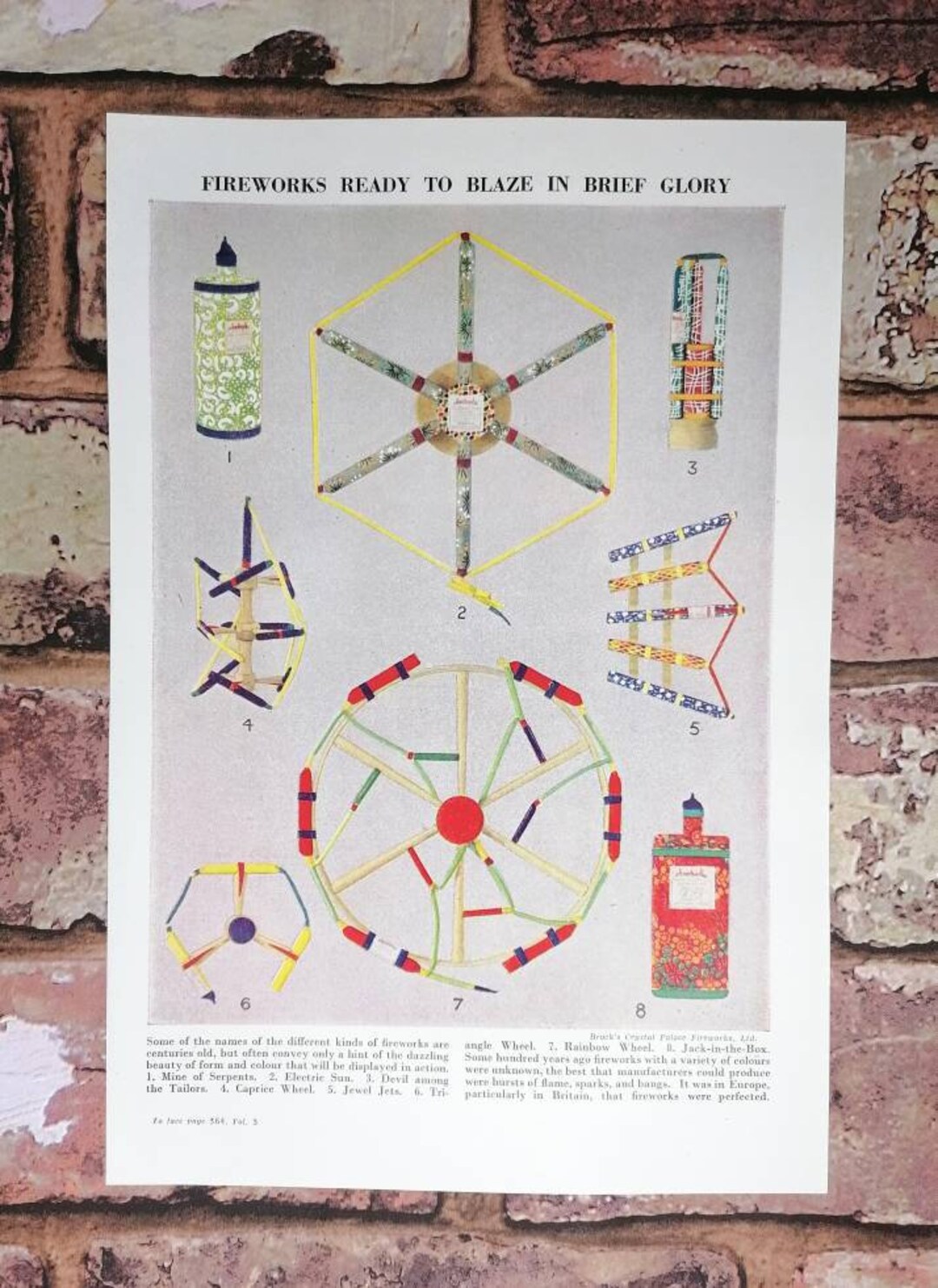 Original 1950s Types of British Fireworks Brocks Fireworks - Etsy