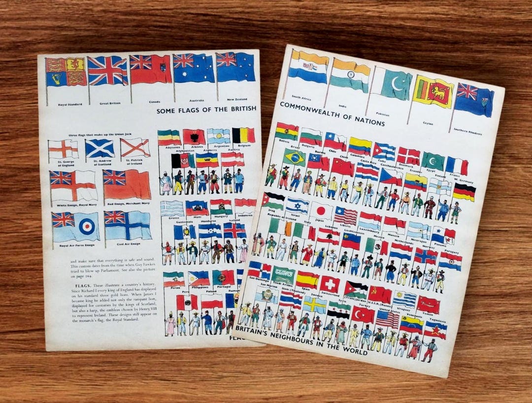 Original Vintage 1950s Flags of the British Commonwealth of Nations ...