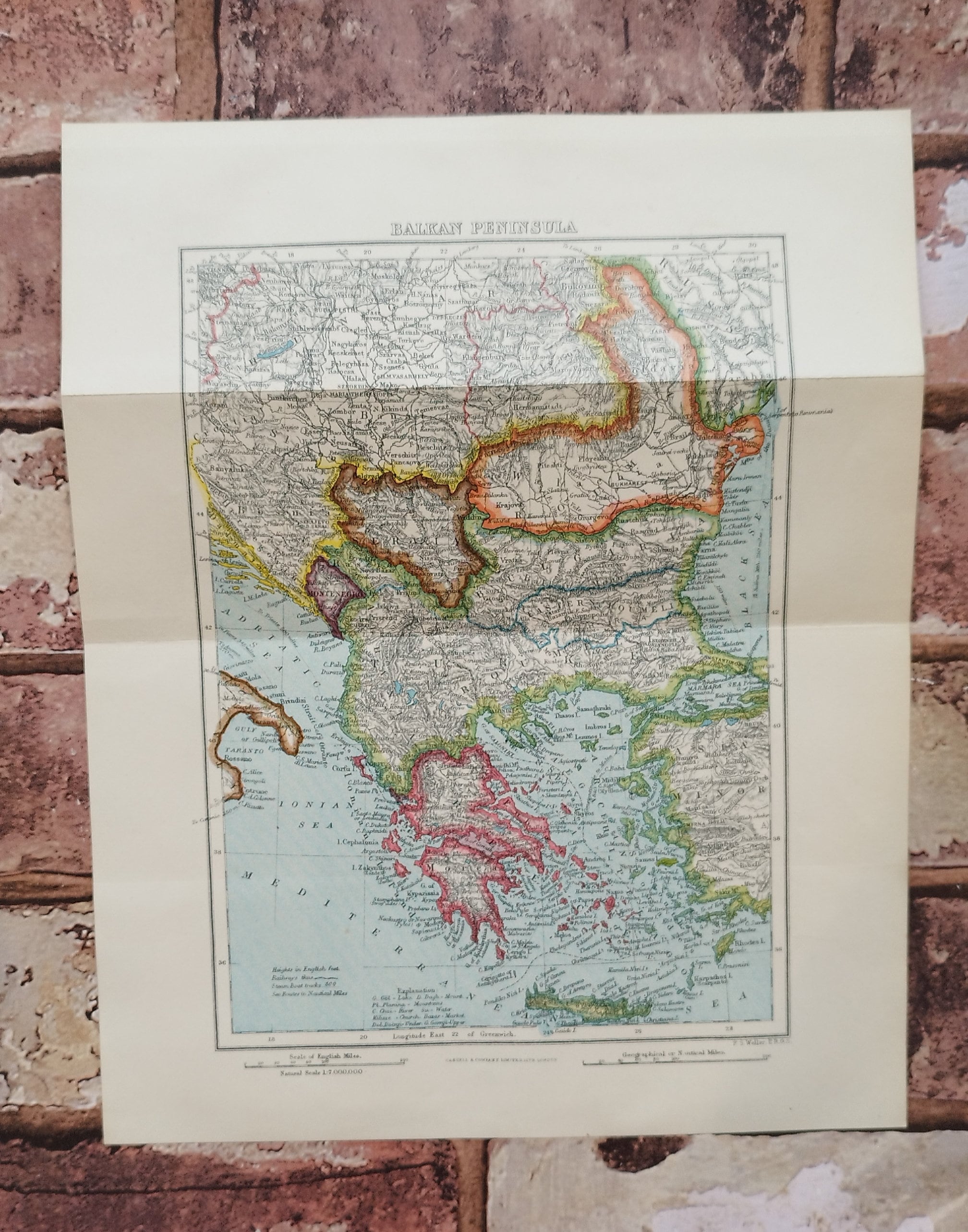 Balkan Peninsula World Map