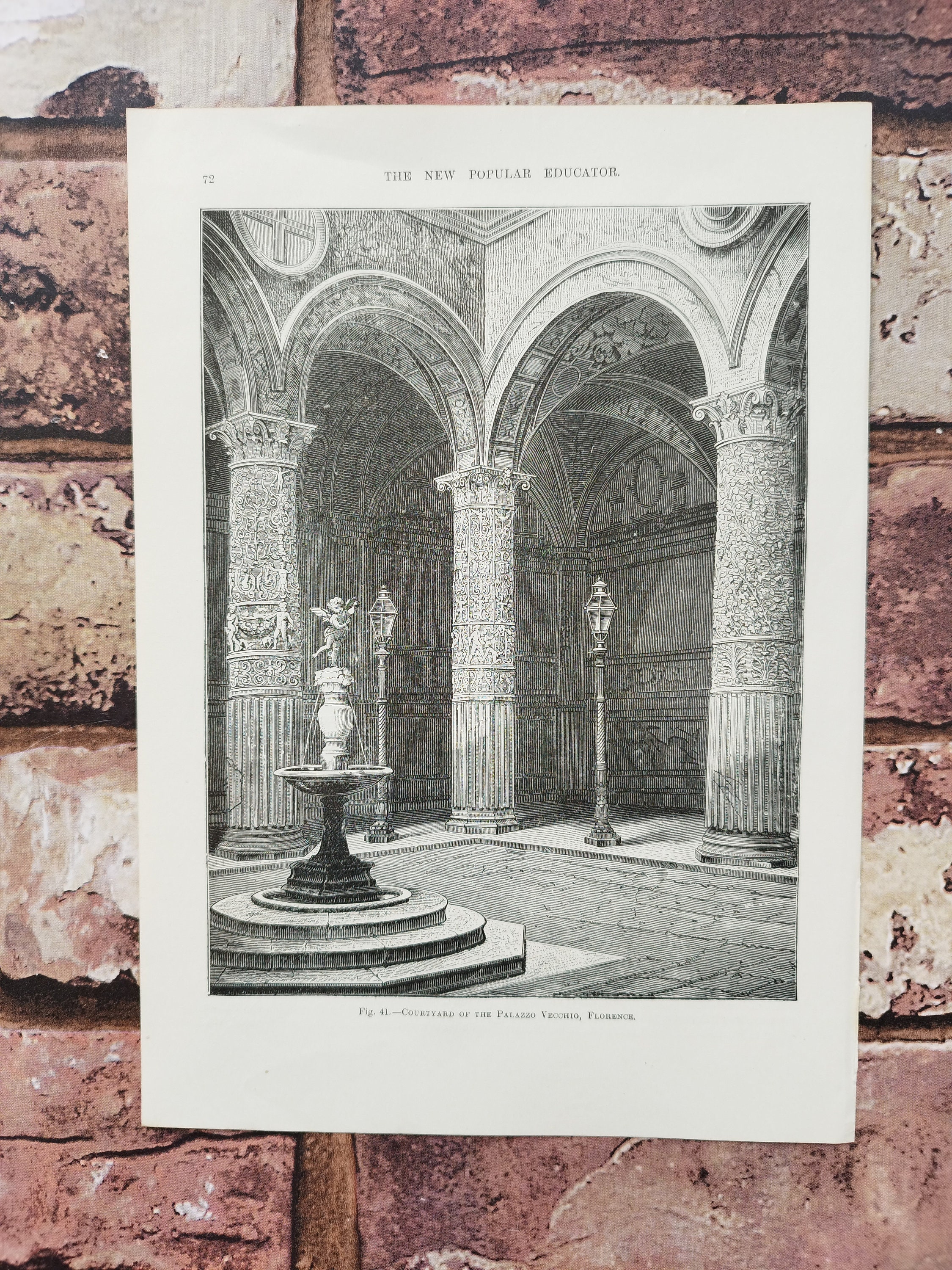 Antique 1890s Gothic Architecture Book Print Lithographs , Victorian ...