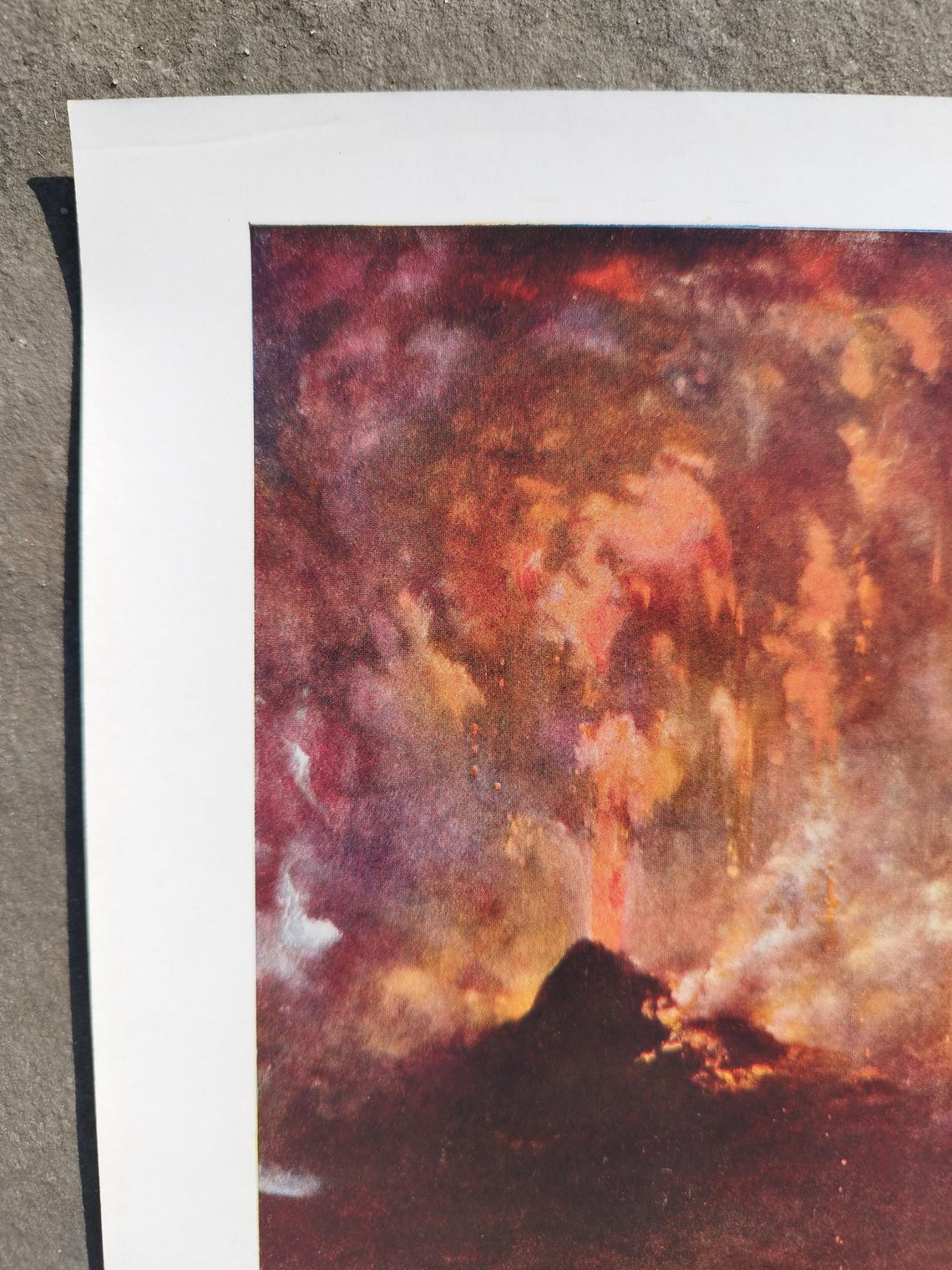 Original Antique 1915 the Eruption of Krakatoa Volcano Volcanic Cone ...