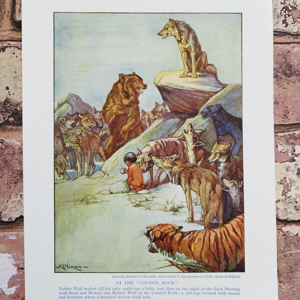 Mowgli Print - Etsy