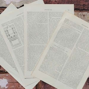 Antique 1890s Gothic Architecture Book Print Lithographs , Victorian ...