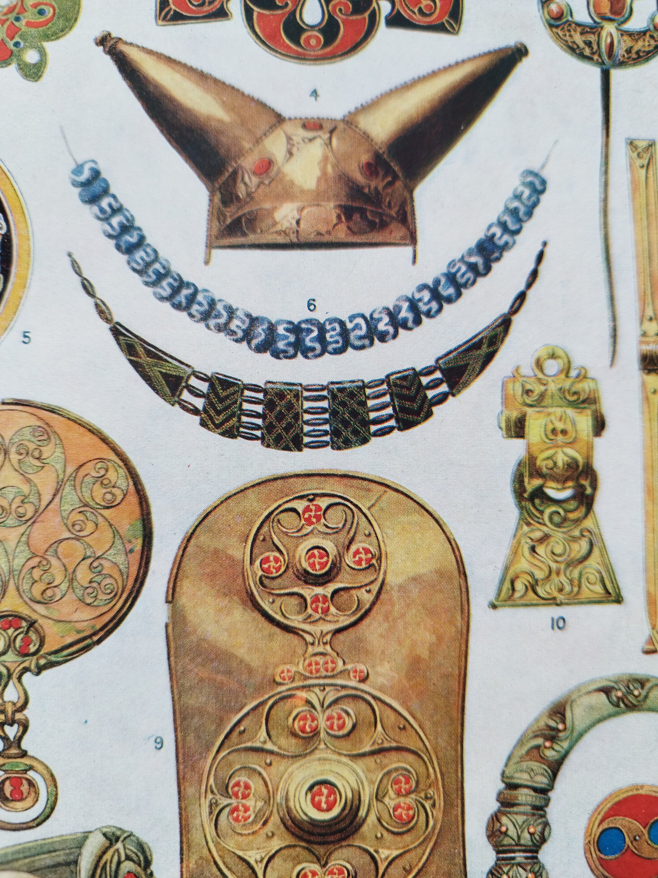 Vintage 1940s Celtic Ancient Artifacts Book Print Lithograph , Examples ...